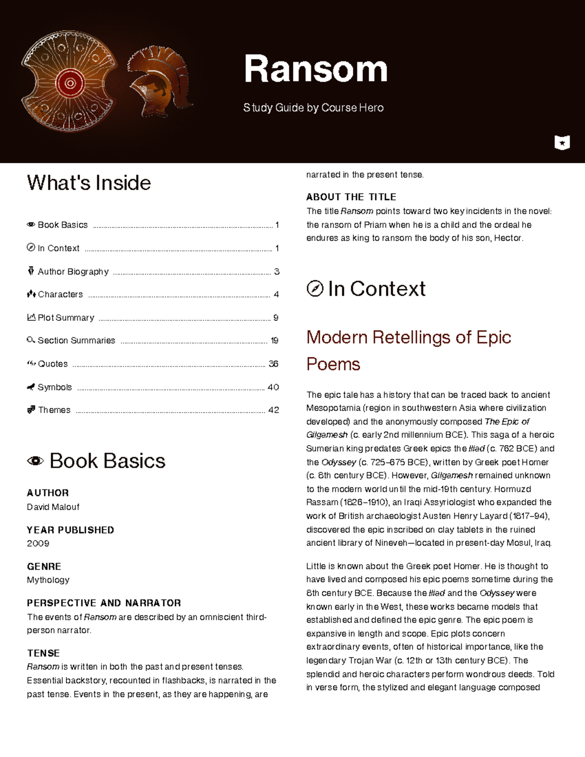 Ransom - poggers - Ransom ####### Study Guide by Course Hero What's ...