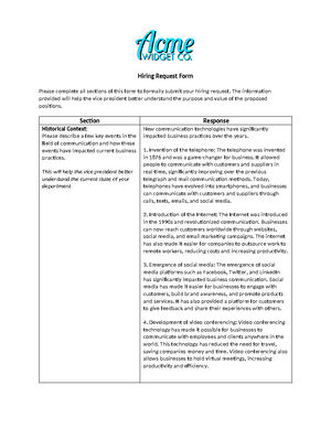 PSY 355 Module Four Activity - Module Four Activity Describe the ...
