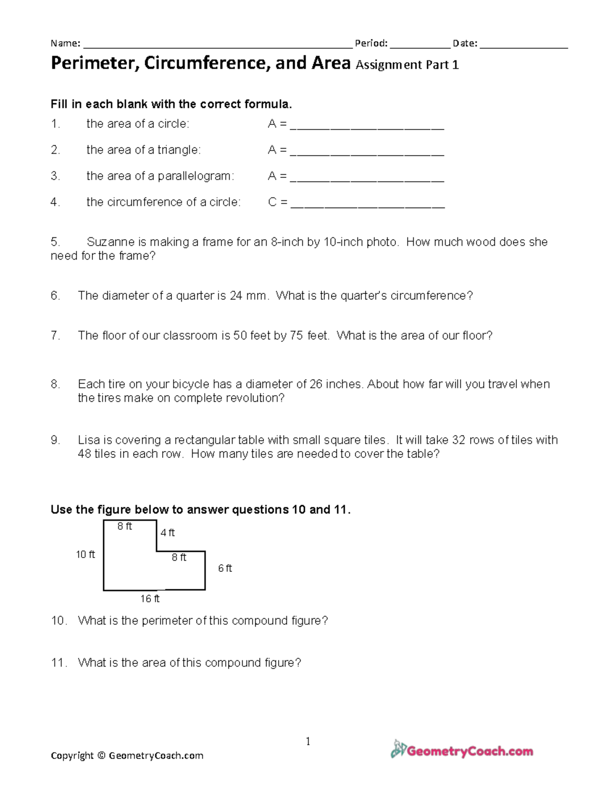 Perimeter-circumference-area - Name ... Perimeter-circumference-area - Name ...
