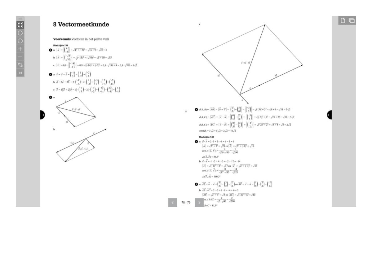 Uitwerkingen H8 Vectoren - Wiskunde D - Studeersnel
