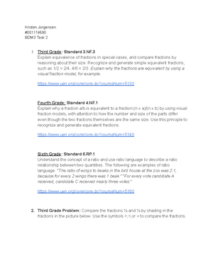 AVA 2 WGU Task 1 Geometry and Statistics - A. List of Standards a. KY.3 ...