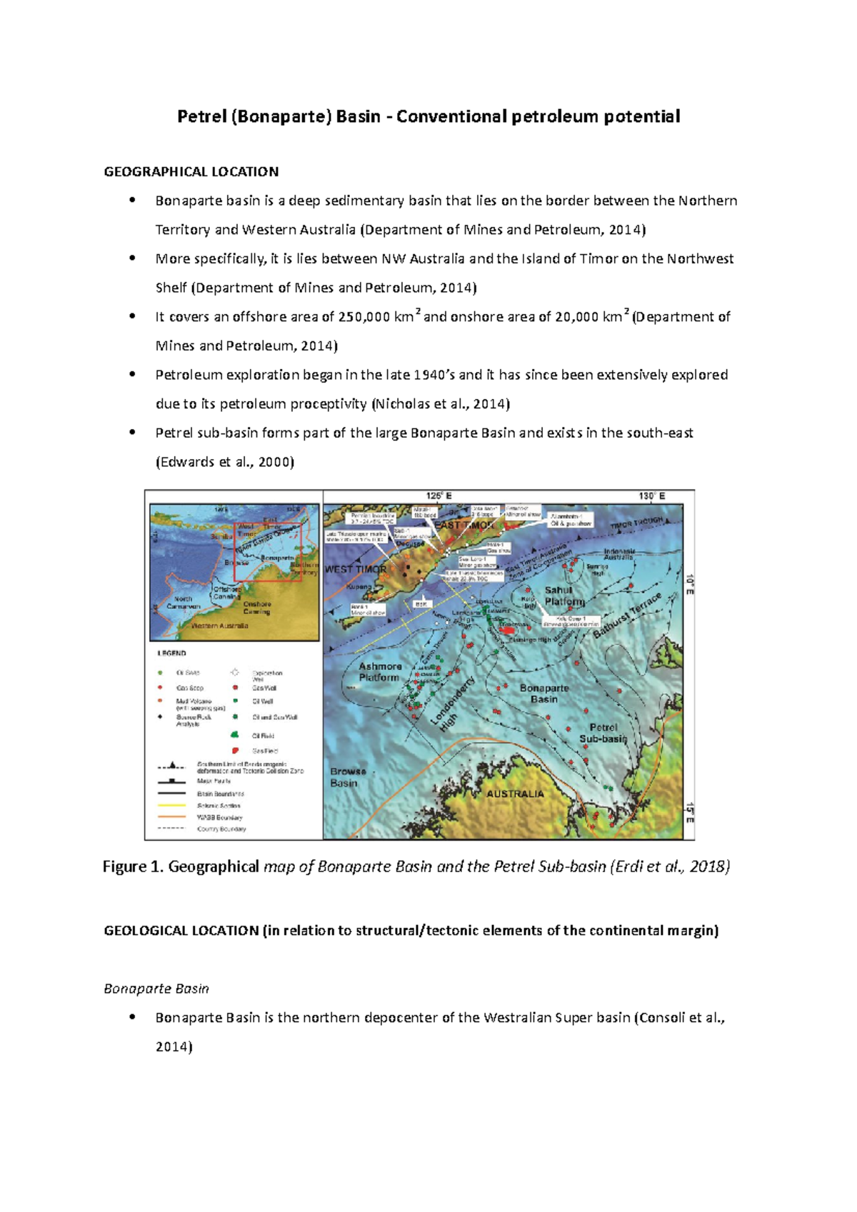 Petrel Basin - Petrel (Bonaparte) Basin - Conventional petroleum ...