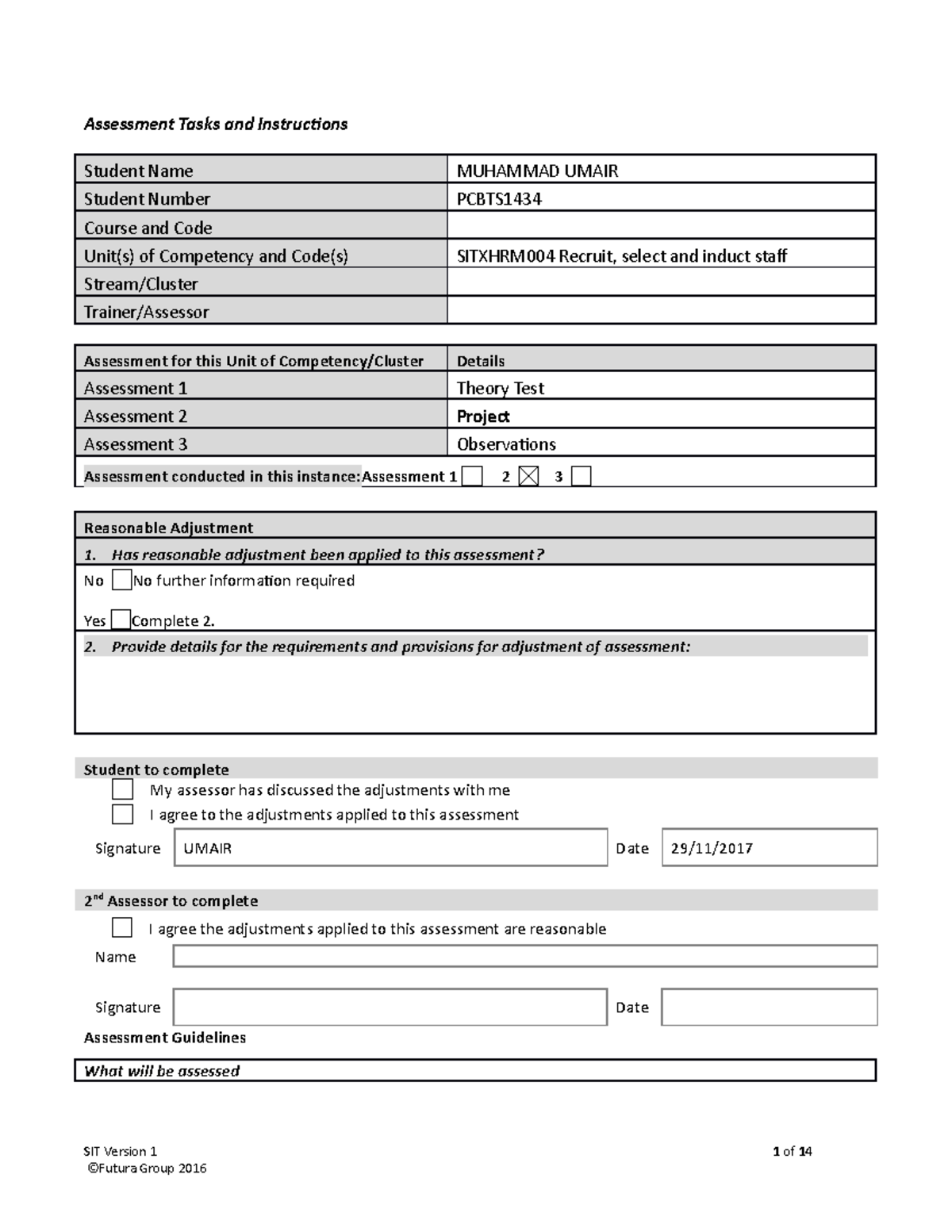 Project Umair FeedbackAssessment Assessment Assessment Assessment ...