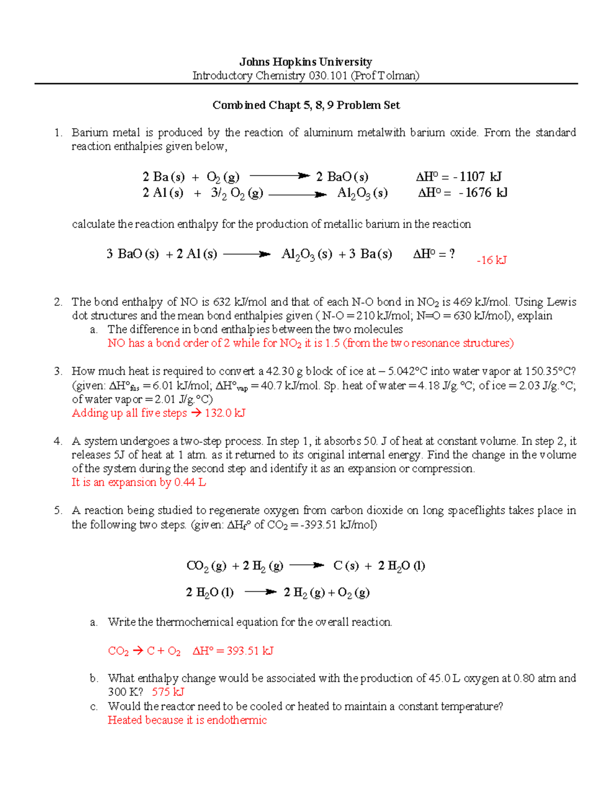 Chapt 5 8 9 combined Practice problems soln - Johns Hopkins University ...