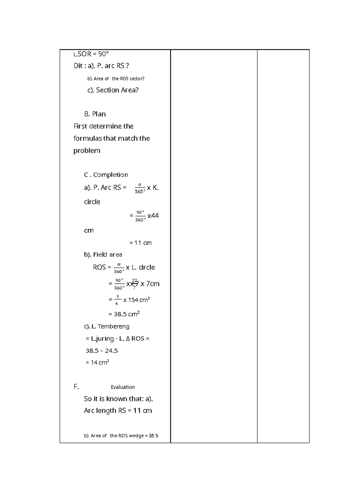 Math Notes-23 - Math Notes-23 - ∟SOR = 90° Dit : a). P. arc RS? b ...
