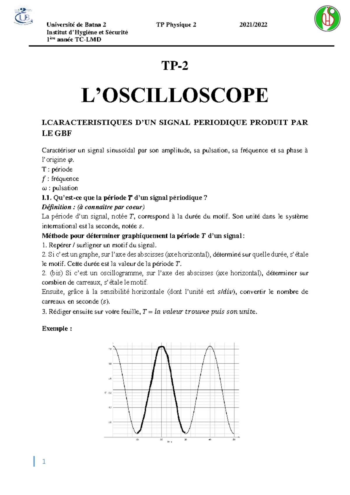 Tp-oscilloscope - nnnnnnnnnnnnnnnnnnnnnnnnnnnnnnnnnnnnnnnn - Institut d ...
