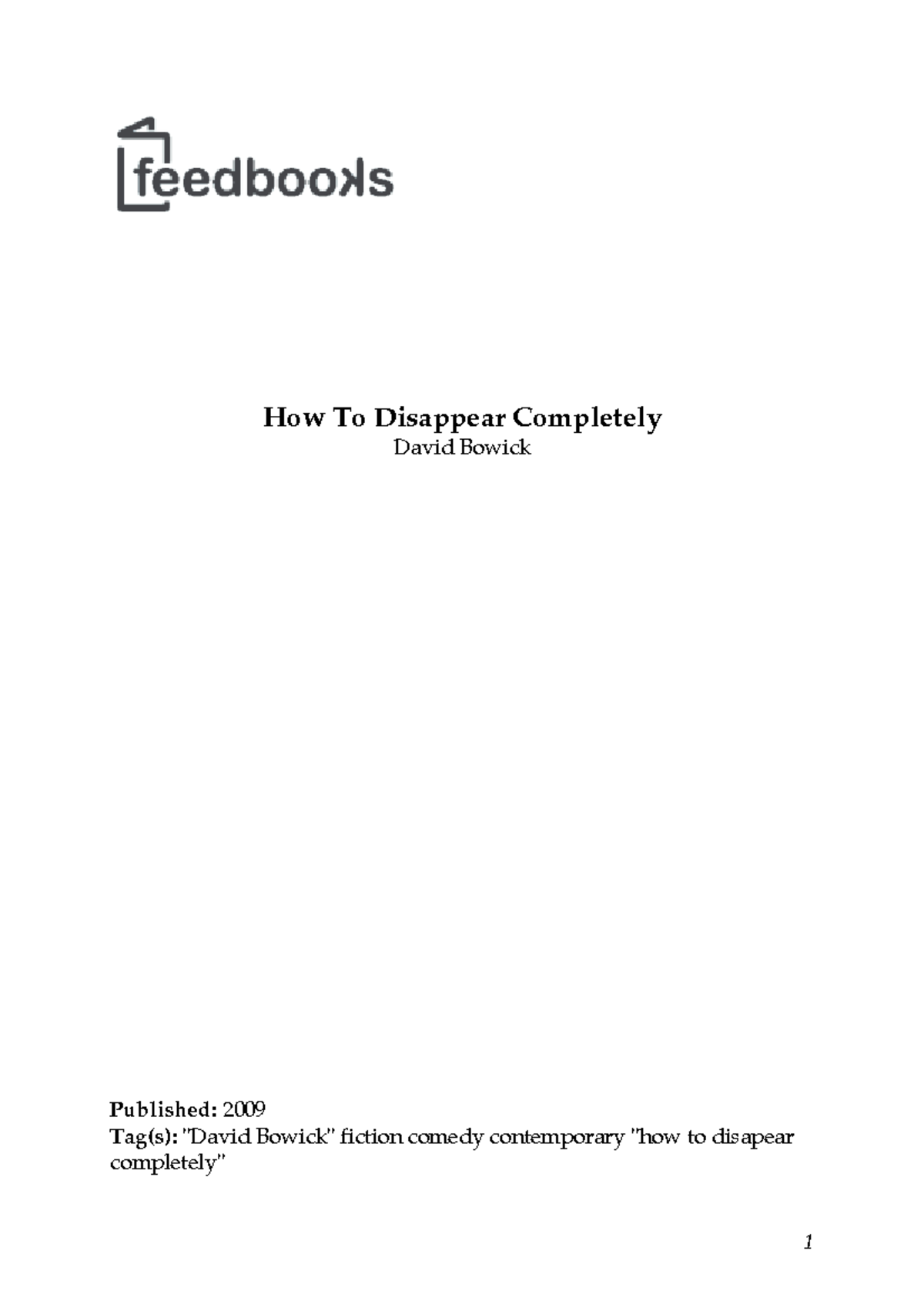 73199098 How to Disappear Completely - How To Disappear Completely ...