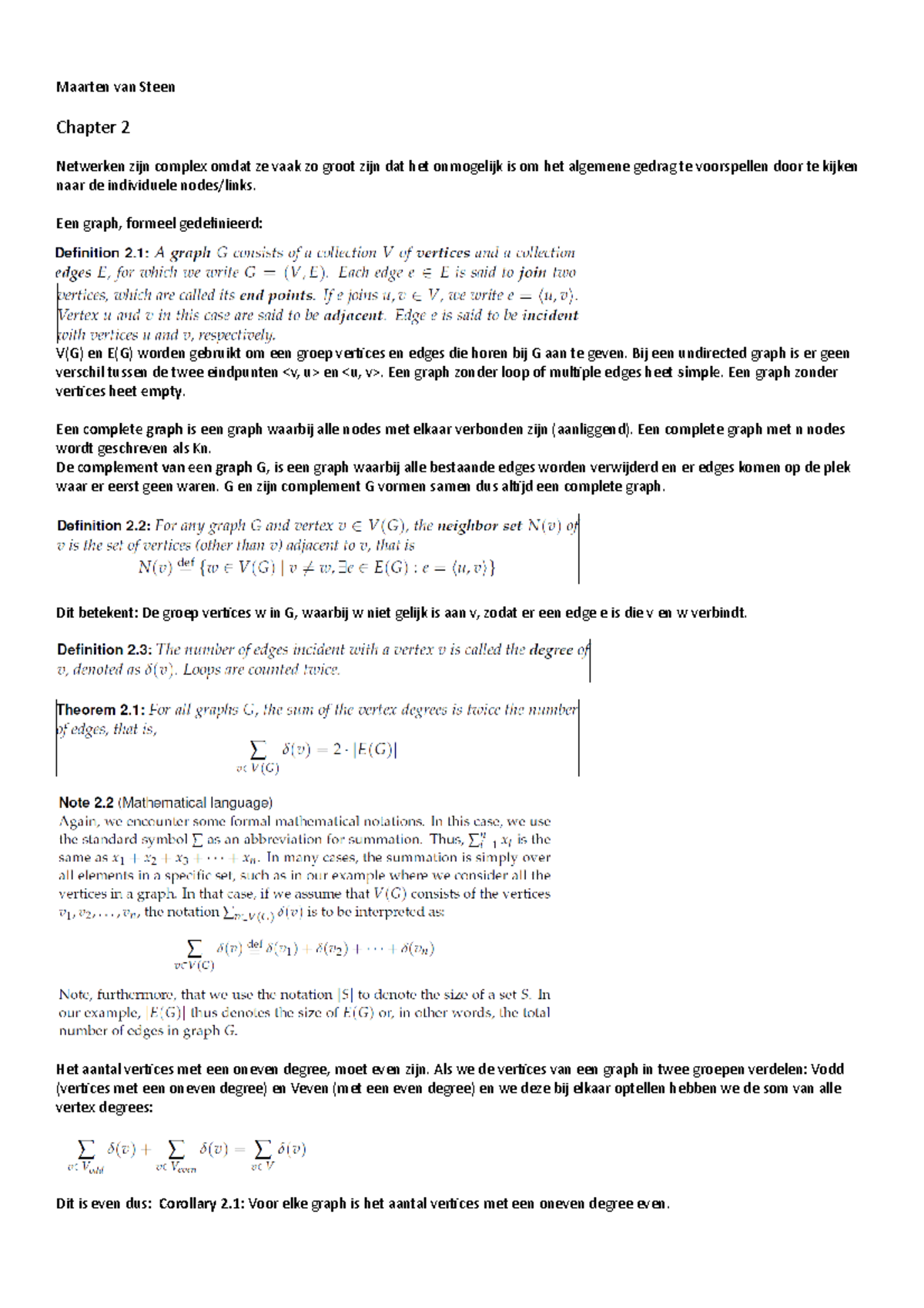 Maarten van Steen Samenvatting - Maarten van Steen Chapter 2 Netwerken ...