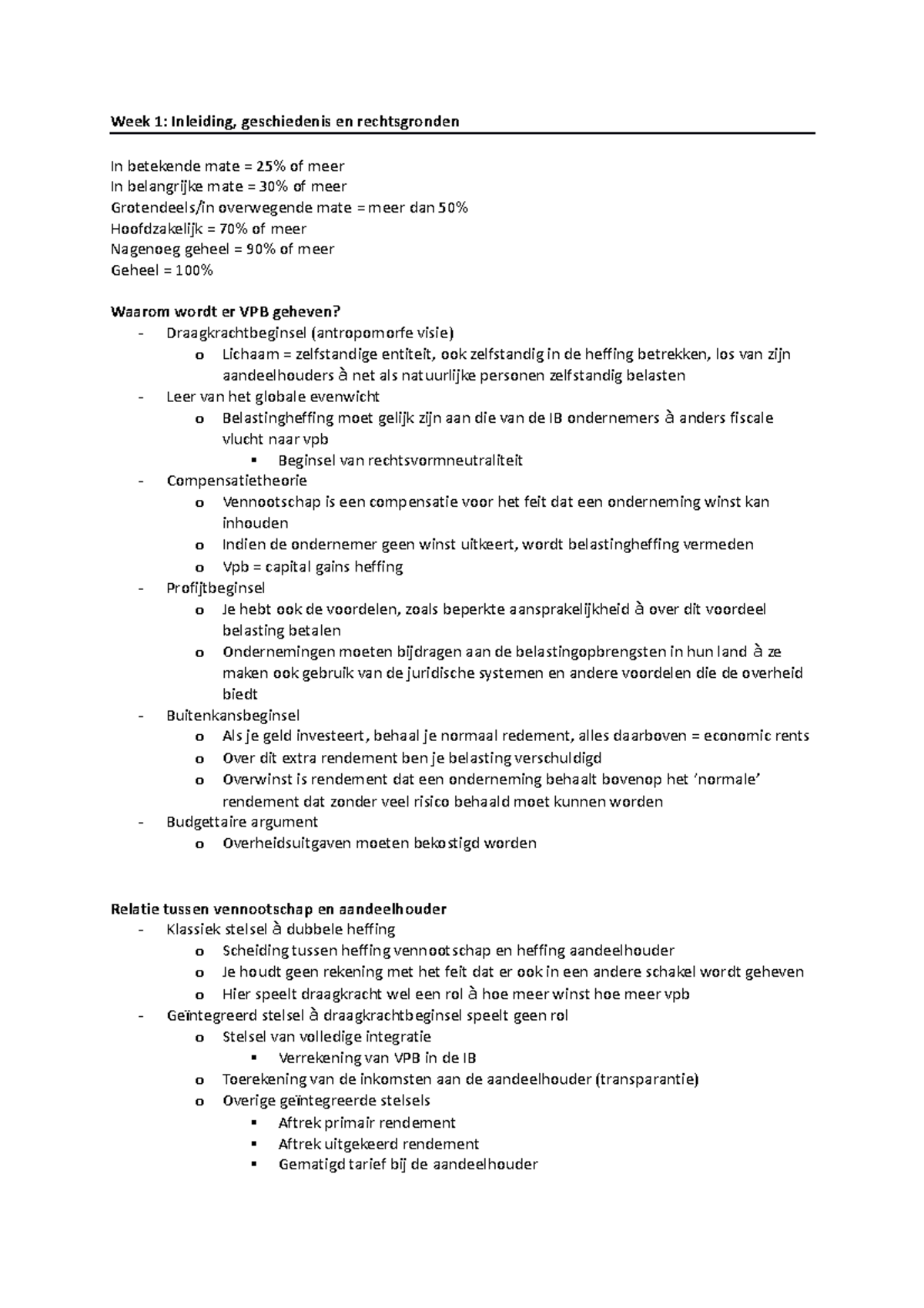 Tentamen training VPB - Beknopte samenvatting VPB - Week 1: Inleiding, geschiedenis en ...