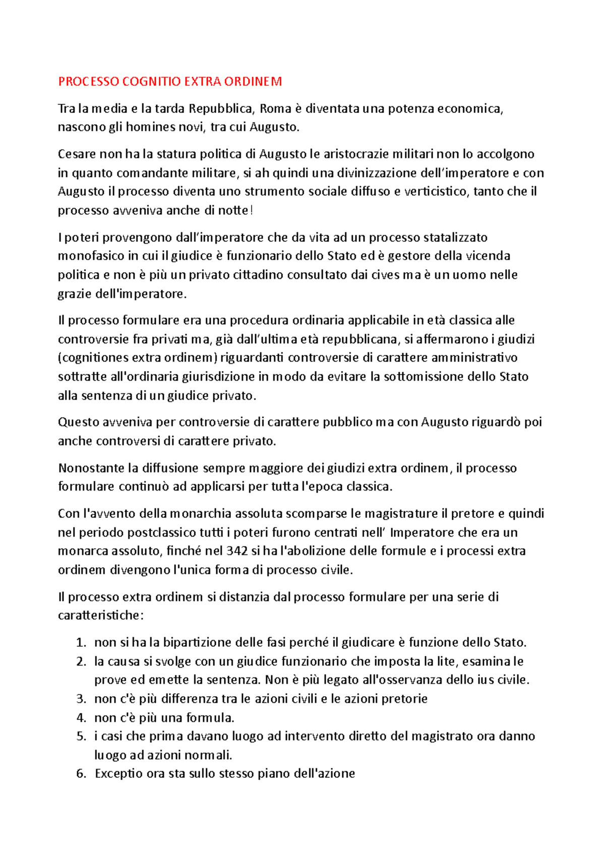 Processo Cognitio Extra Ordinem - PROCESSO COGNITIO EXTRA ORDINEM Tra ...