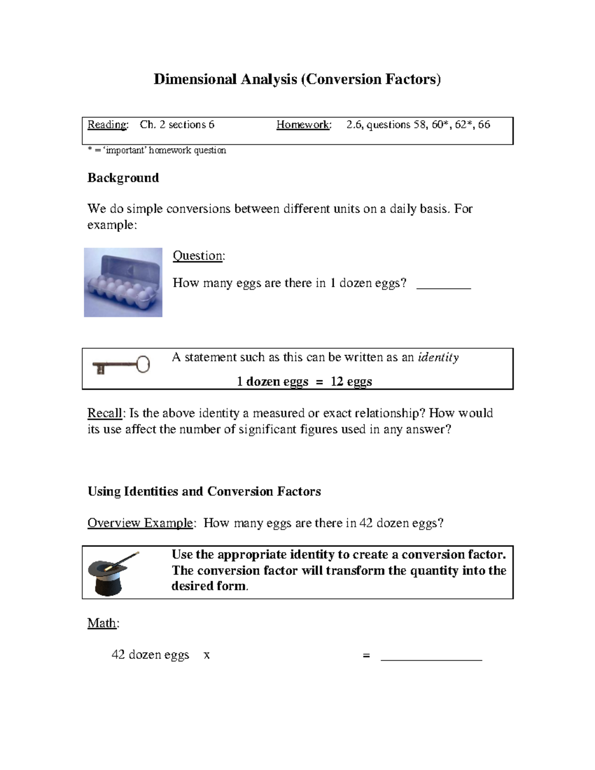 Dimensional Analysis - Lecture notes 10 - Dimensional Analysis ...