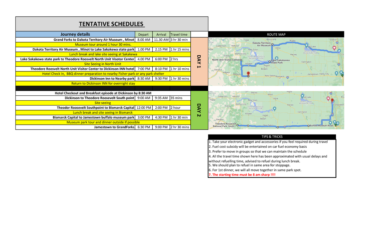 Tour-Itinerary - aaa - Journey details Depart Arrival Travel time Grand ...