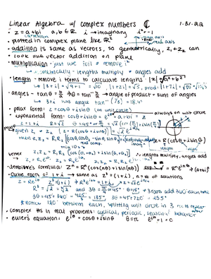 Linear Dependency 1 - Professor Benjamin - 1. is when Ex: 2) Y cantall EX: Linear Algebra Linear ...