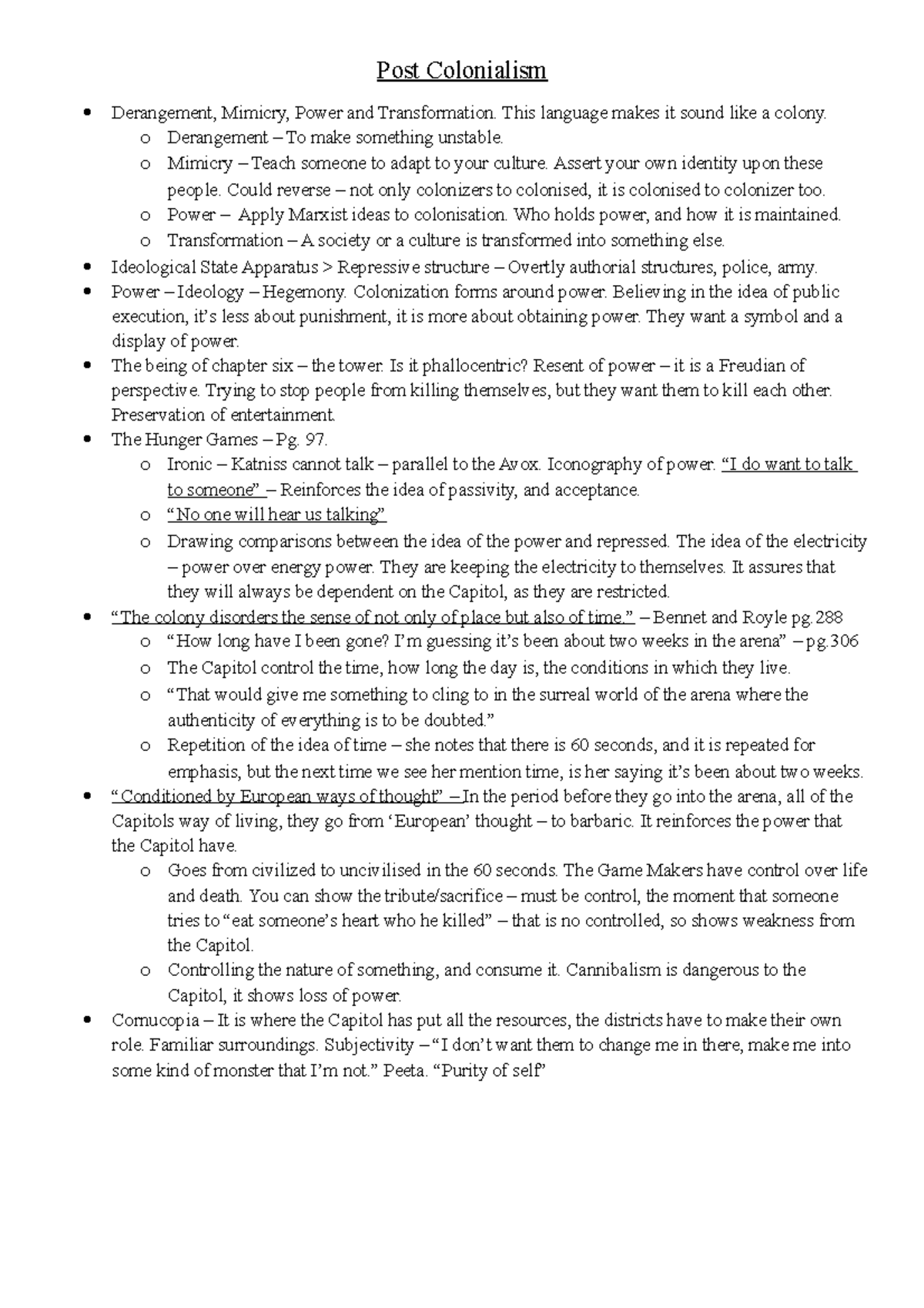 Post Colonialism - LECTURER: RICHARD LEAHY - Post Colonialism ...