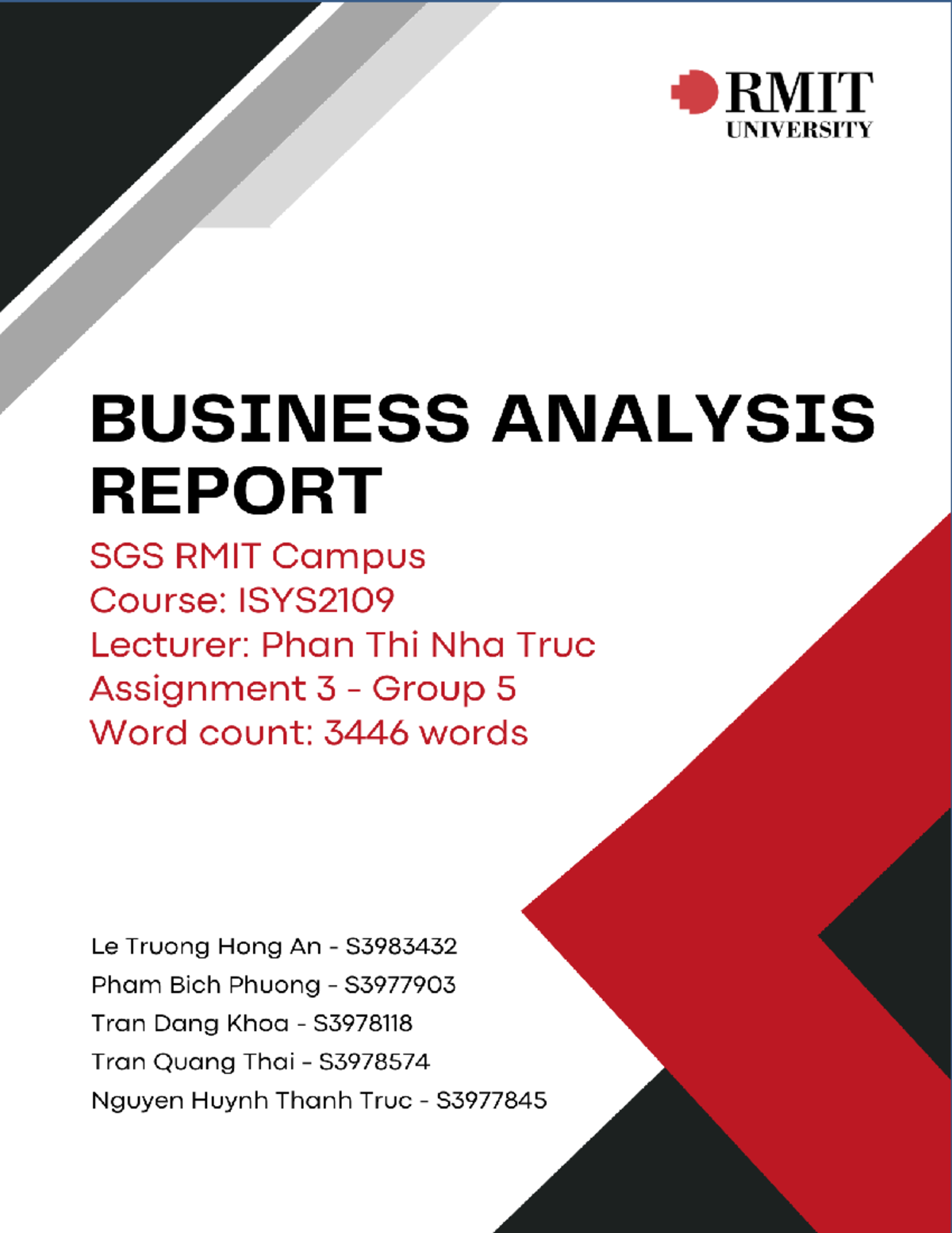 Sample bis asm 3 - this paper HD - Table of Contents Abstract ...