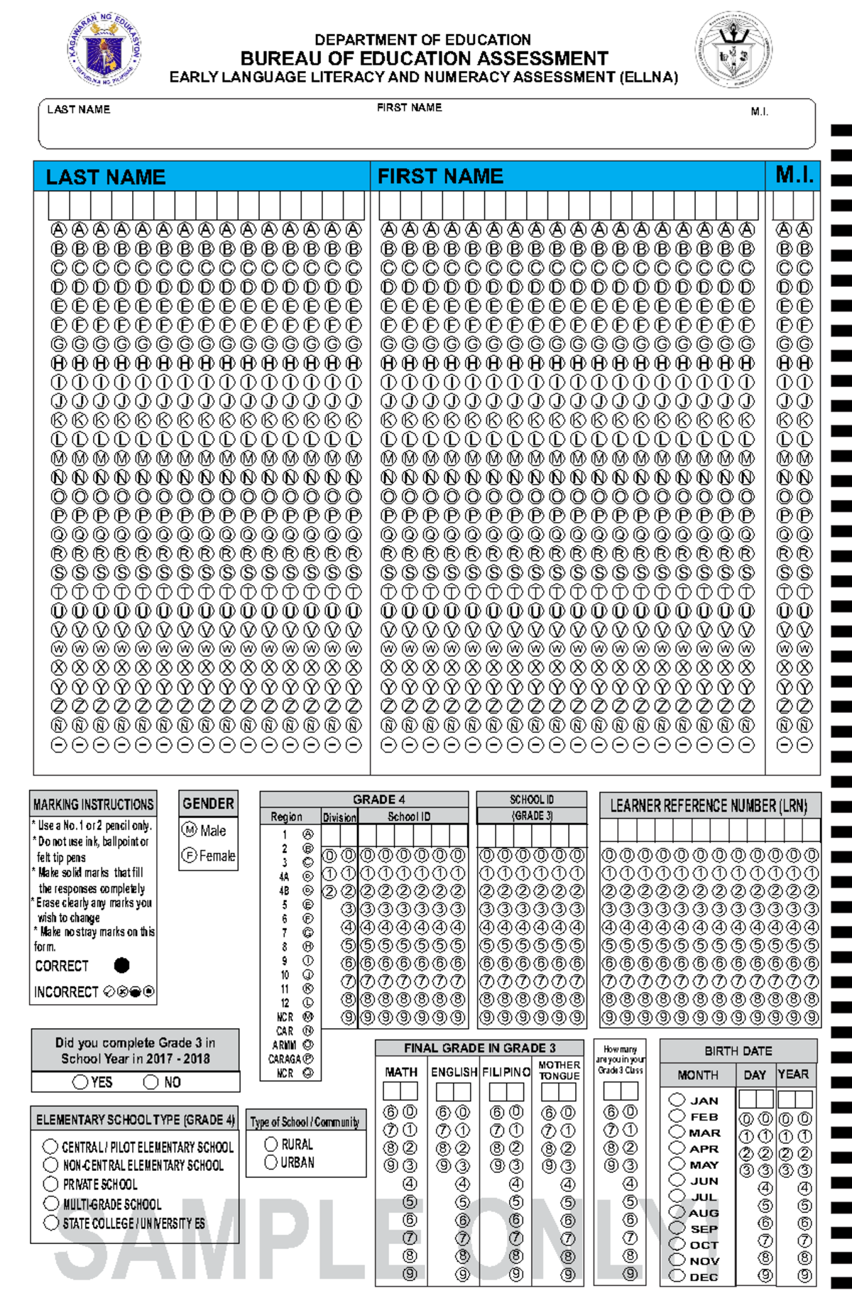 Pdfcoffee - Jcjgkgig - SAMPLE ONLY! ####### DEPARTMENT OF EDUCATION ...