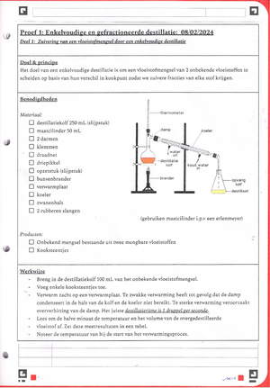 Labo 2; Proef 10 - Samenvatting Labotechnieken uitbereidingen - Proef 5 ...
