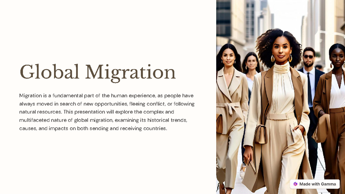 Global-Migration - n/a - Global Migration Migration is a fundamental ...