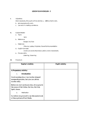 Sebua, Allan S - Summary BEED- Major in Gen. Ed - GRADES 1 TO 12 DAILY ...