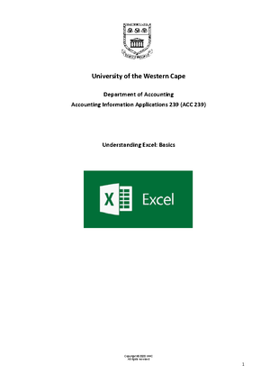 Excel 1-3 E-book - University of the Western Cape Department of Accounting Accounting ...
