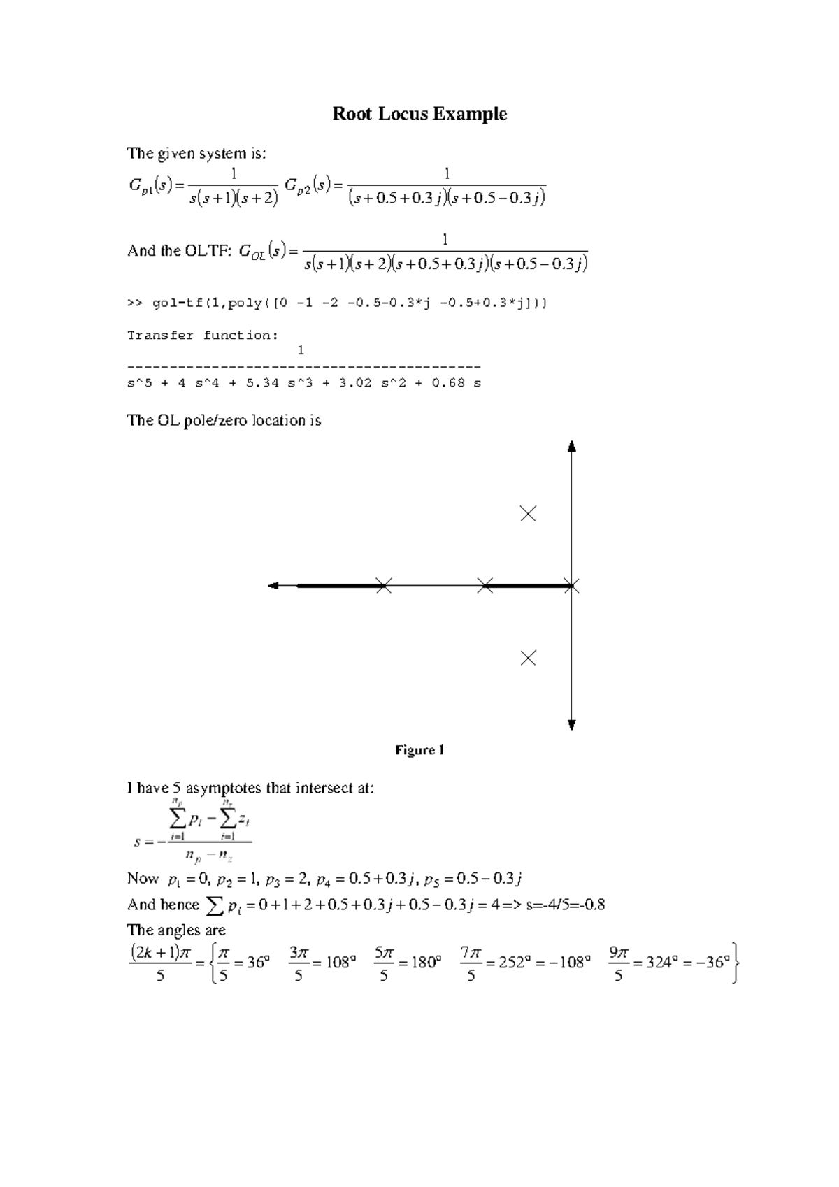 Root Locus Example - Root Locus Example The given system is: () () 1 ( ) 2 1 1 + + = ss s Gp s ...