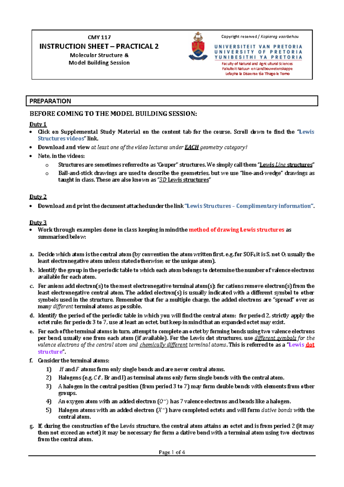 20240320 CMY 117 Molecular Model Building Instruction Sheet (V1 ...
