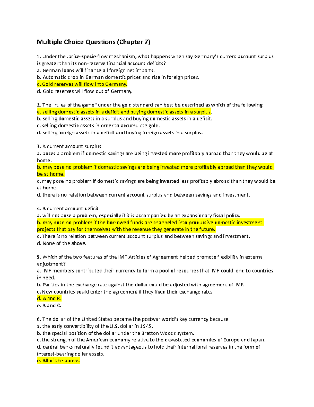 Chapter-7-MCQ - bài tập - Multiple Choice Questions (Chapter 7) Under ...