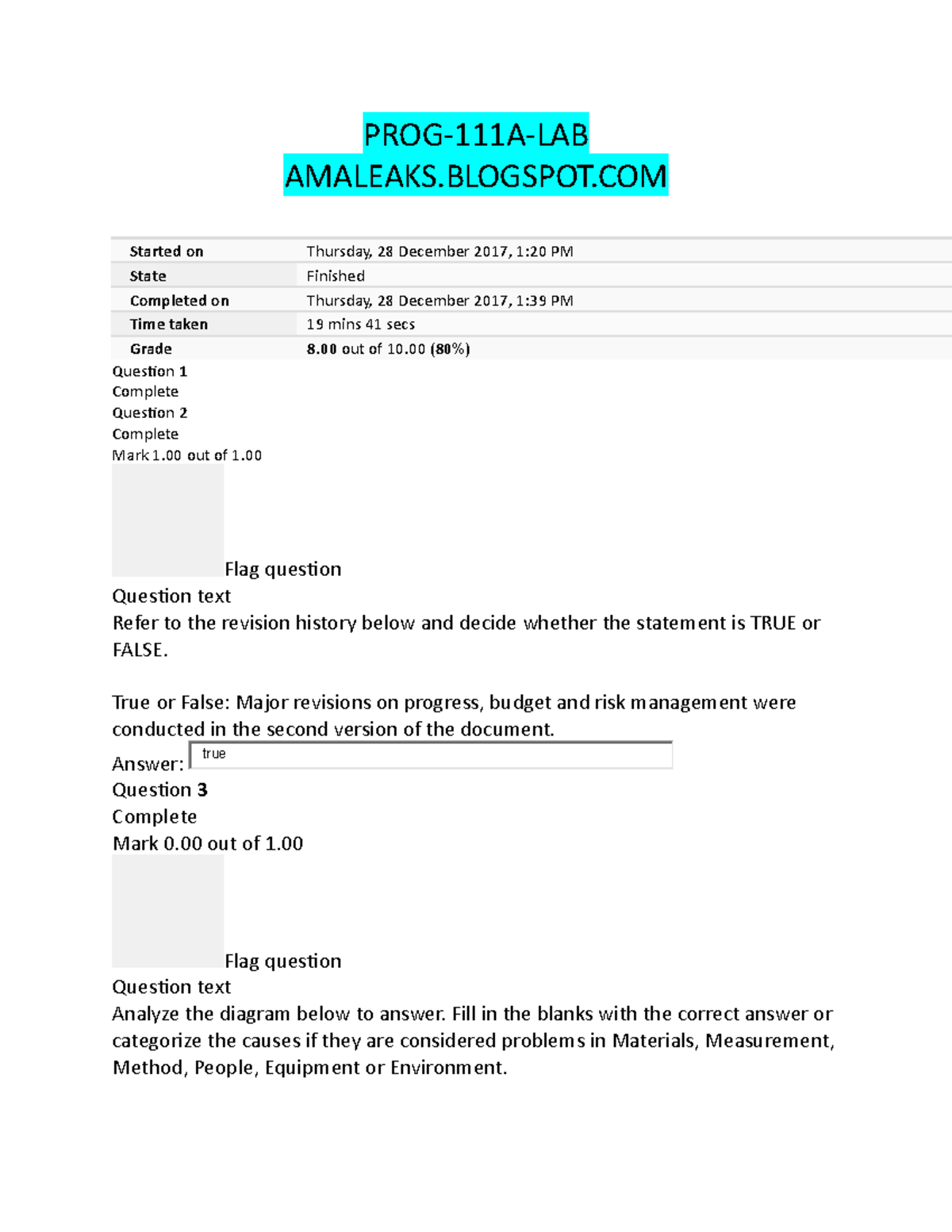 [ Amaleaks - Hi I dont know what this is but hope it helps - PROG-111A-LAB AMALEAKS.BLOGSPOT ...