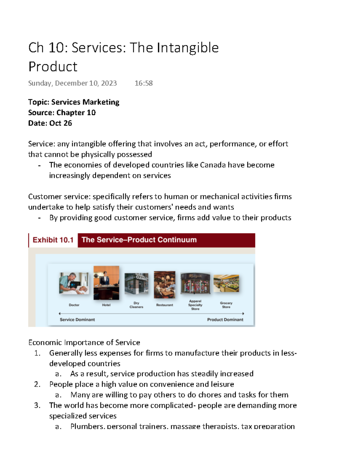 Ch 10 Services The Intangible Product - Topic: Services Marketing ...