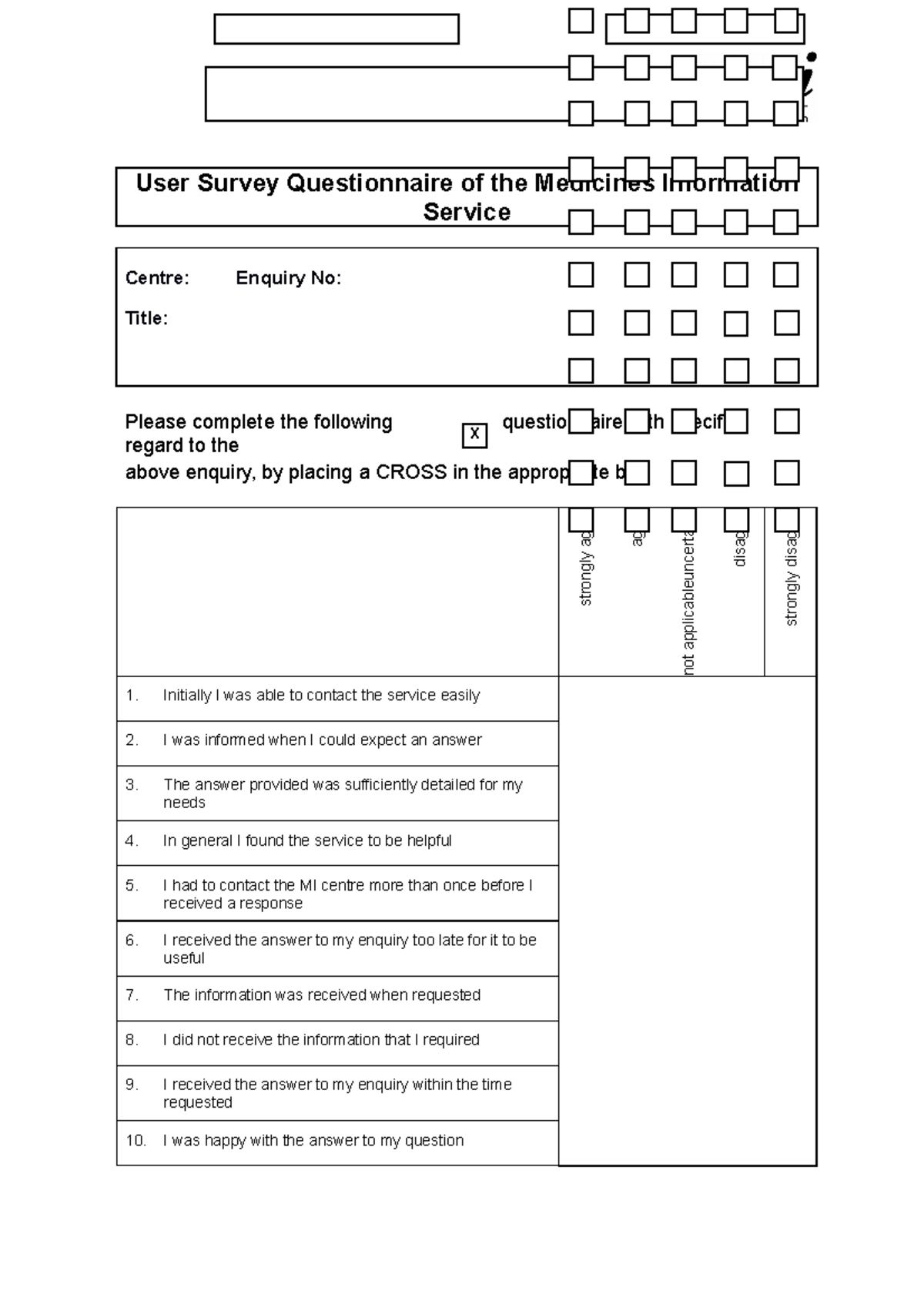 Inbound 8811559822968497269 - User Survey Questionnaire of the Medicines Information Service ...