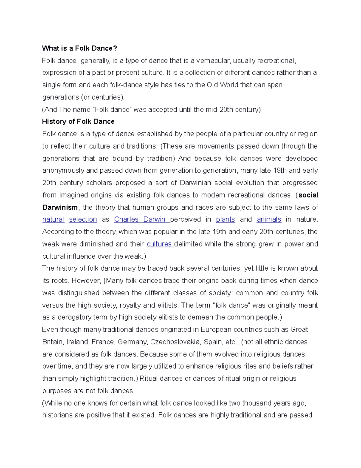 Folk Dance Physical Education - What is a Folk Dance? Folk dance ...