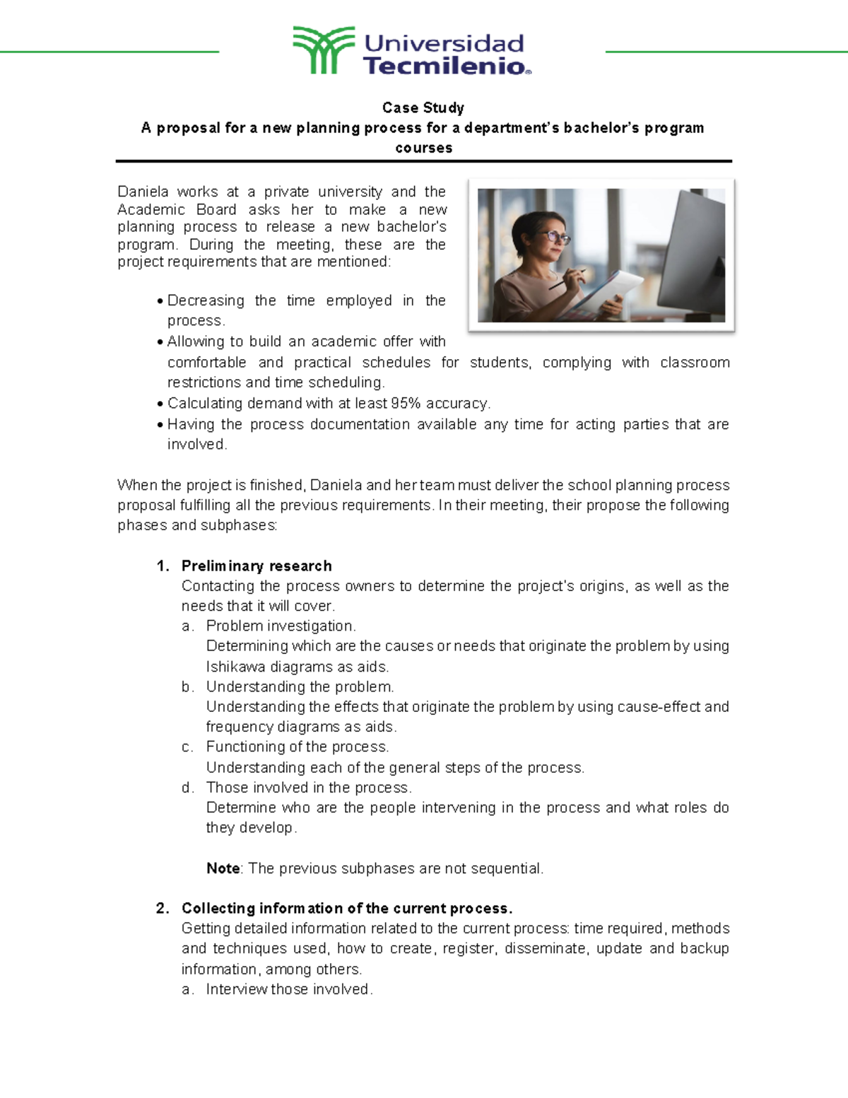 Case Topic 7 - asi es - Case Study A proposal for a new planning ...