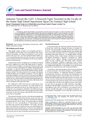 LGBT Research 2 - Notes for students who taking LGBT as their final ...