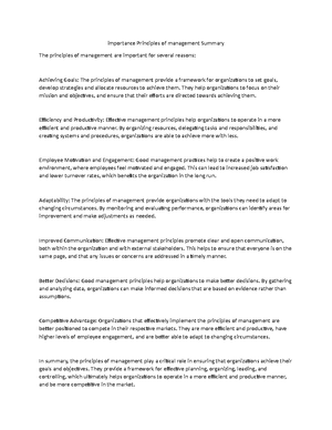 Principles of management essay - principles of management essay ...