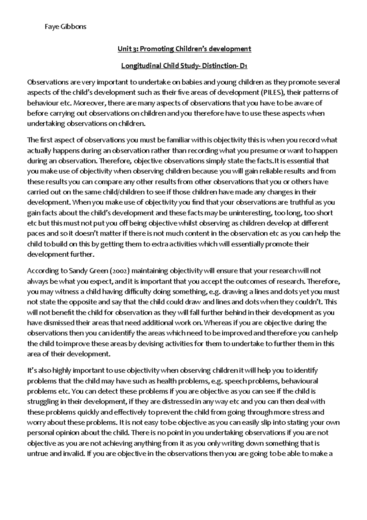 Longitudinal Study D1 Unit 3 Promoting Children s Development longitudinal-study-d1-unit-3-promoting-children-s-development