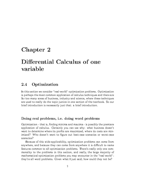 Section 1-7 - Professor: Denis Serbin - Chapter 1 Differential Calculus of one variable 1 The ...