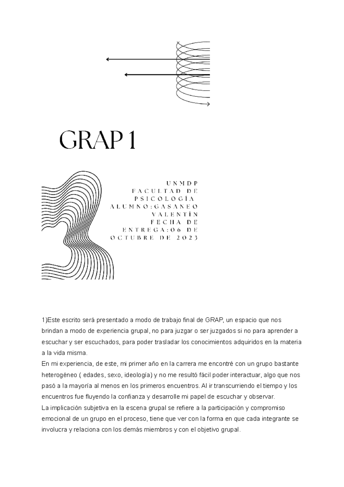 GRAPl.docx recuperatorio - 1)Este escrito será presentado a modo de ...