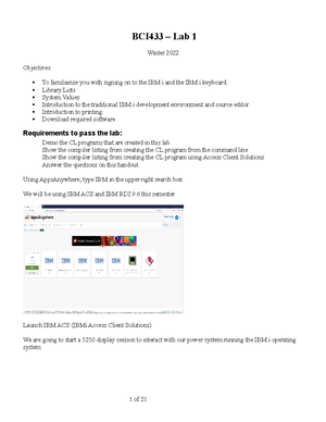 Lab3AFA2022 - this is lab of bci433 and helpfull to determine the question handout assignmnet ...