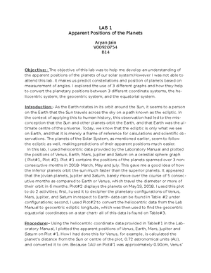 Practical Exploring The Night Sky Astronomy Lab 2 - Astronomy 120 ...