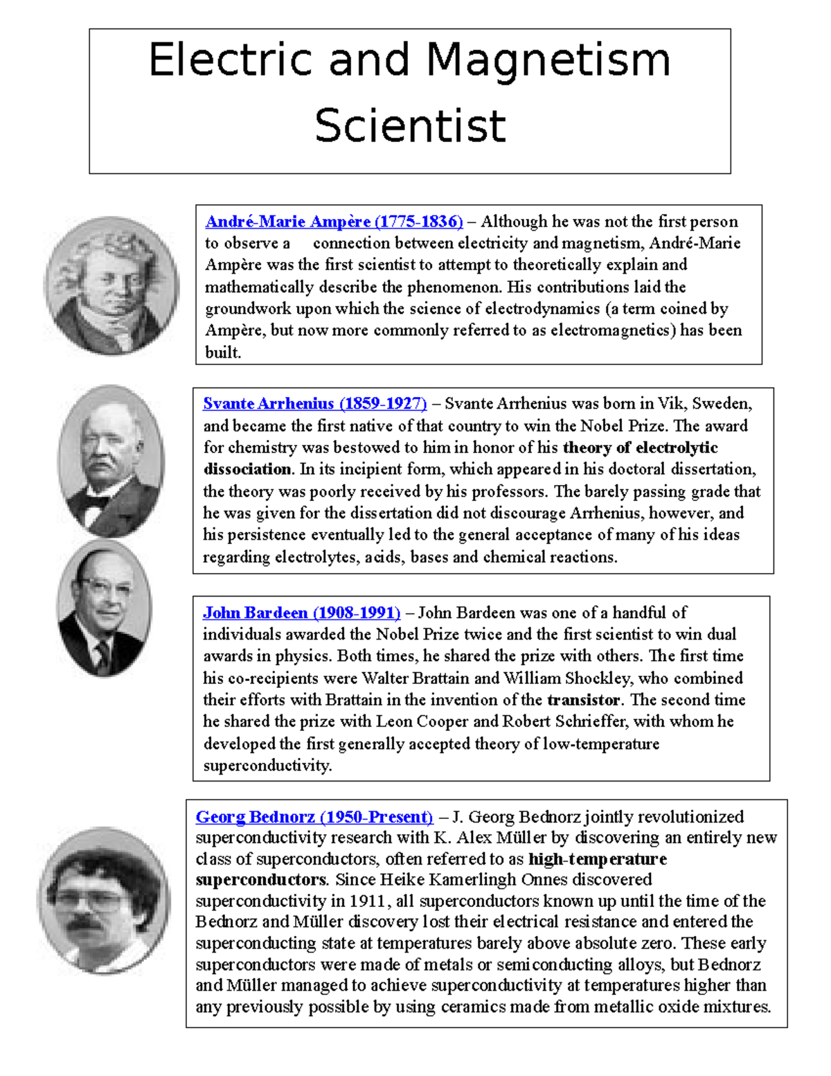 E AND M S - electromagnetism - André-Marie Ampère (1775-1836 ...