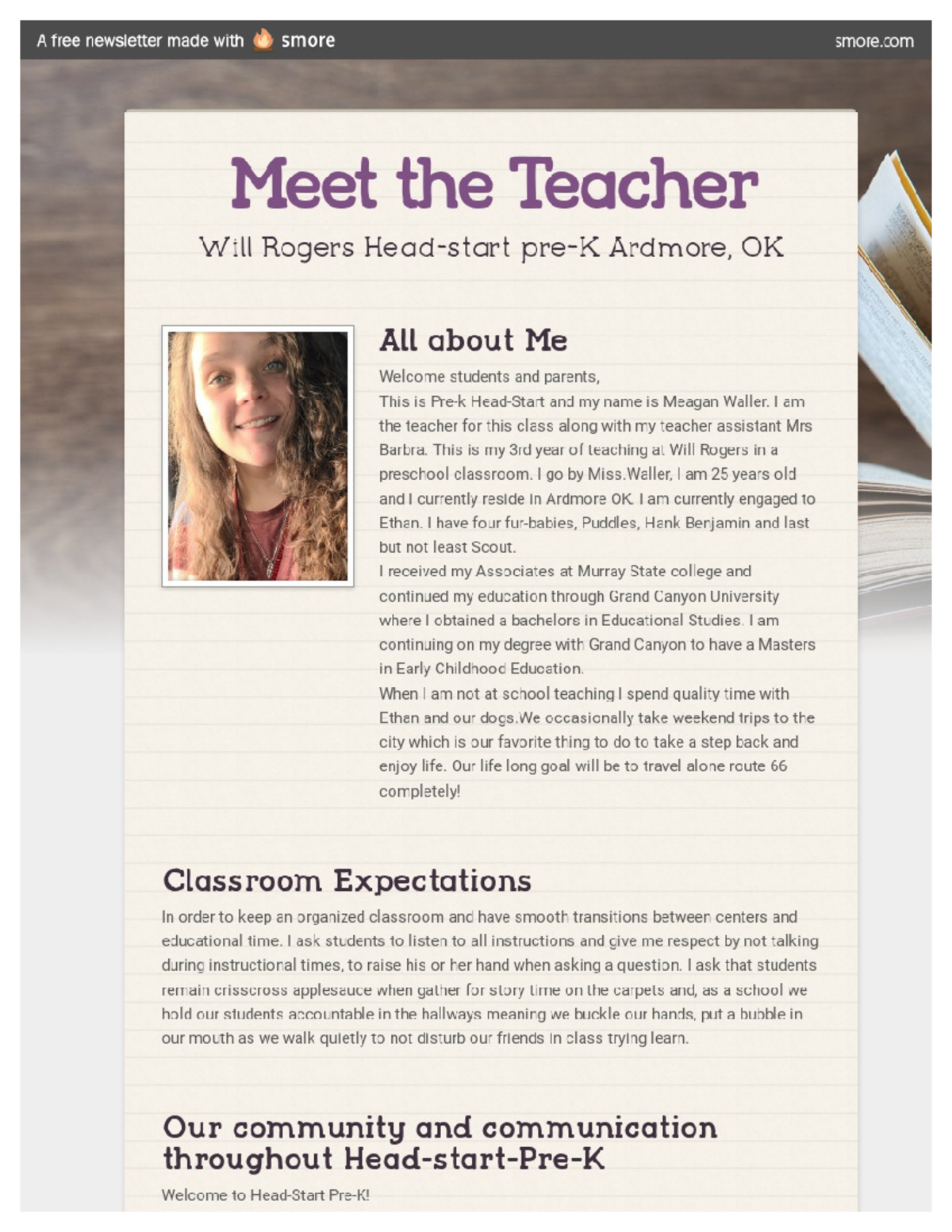 Meet the Teacher Smore Newsletters - EDU-330 - Studocu
