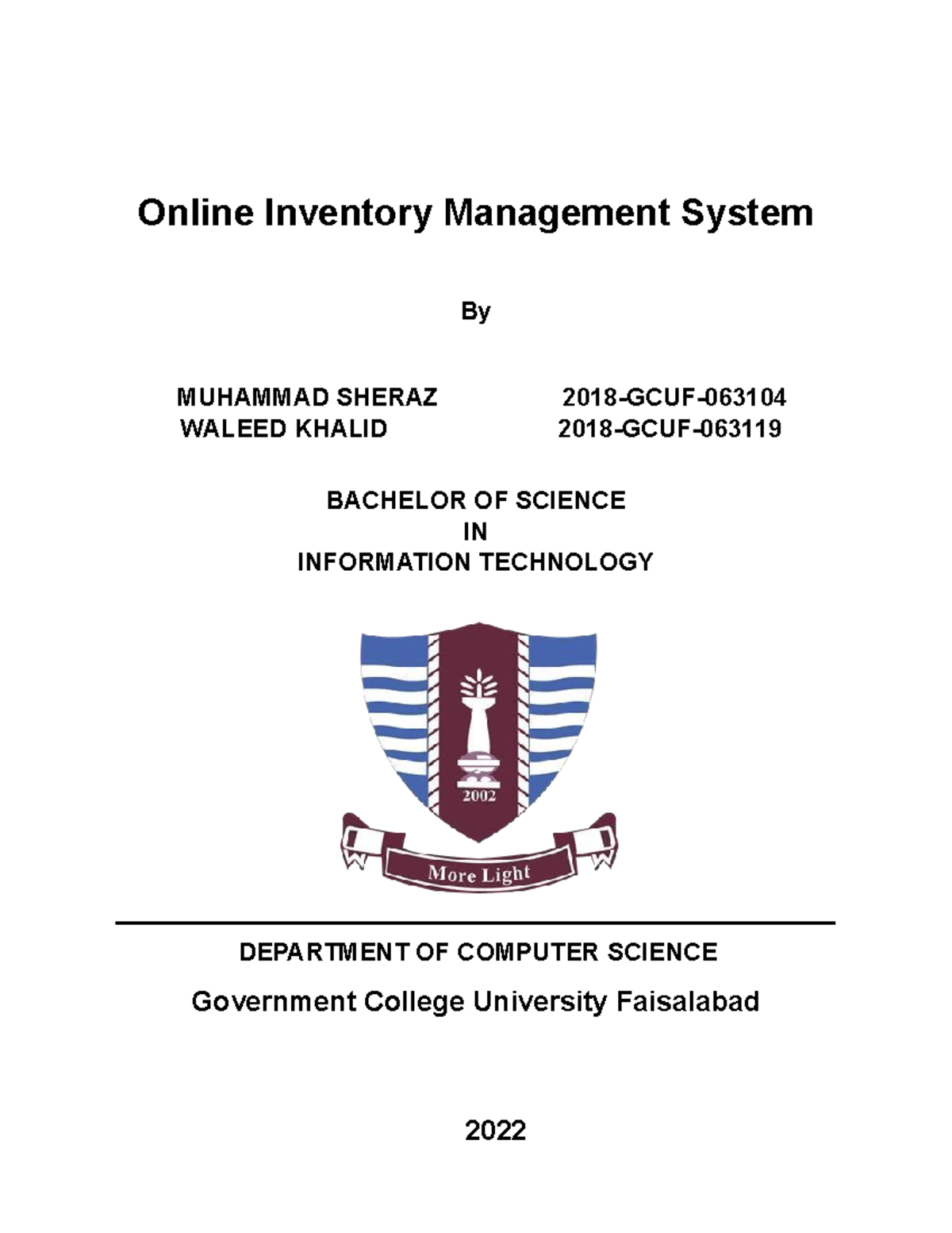 Fyp-Proposal 111 - Fyp on Online inventory management system ...