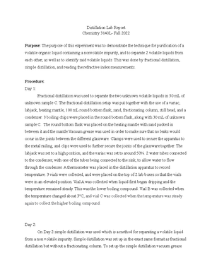 Chem 20 - Lab 1 - Sample lab report are provided to give instructions ...