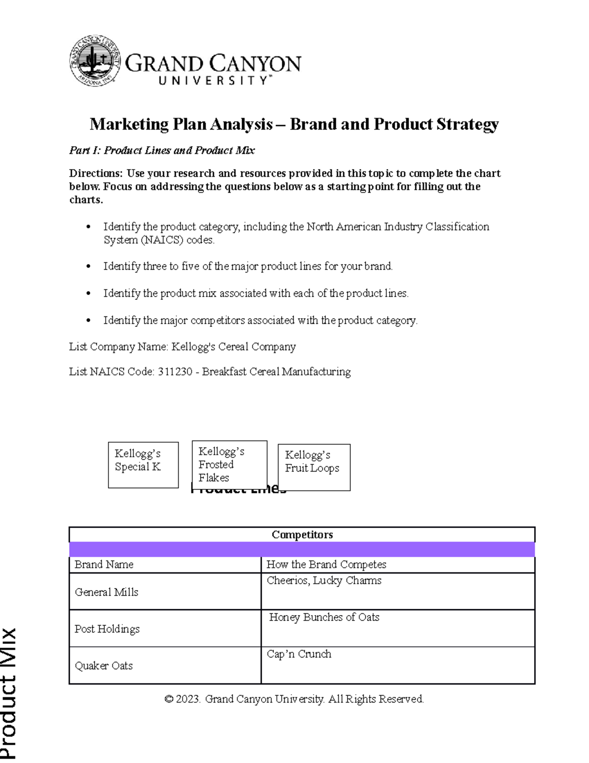 MKT 315 RS T4 Marketing Plan Analysis Brand and Product - Marketing ...