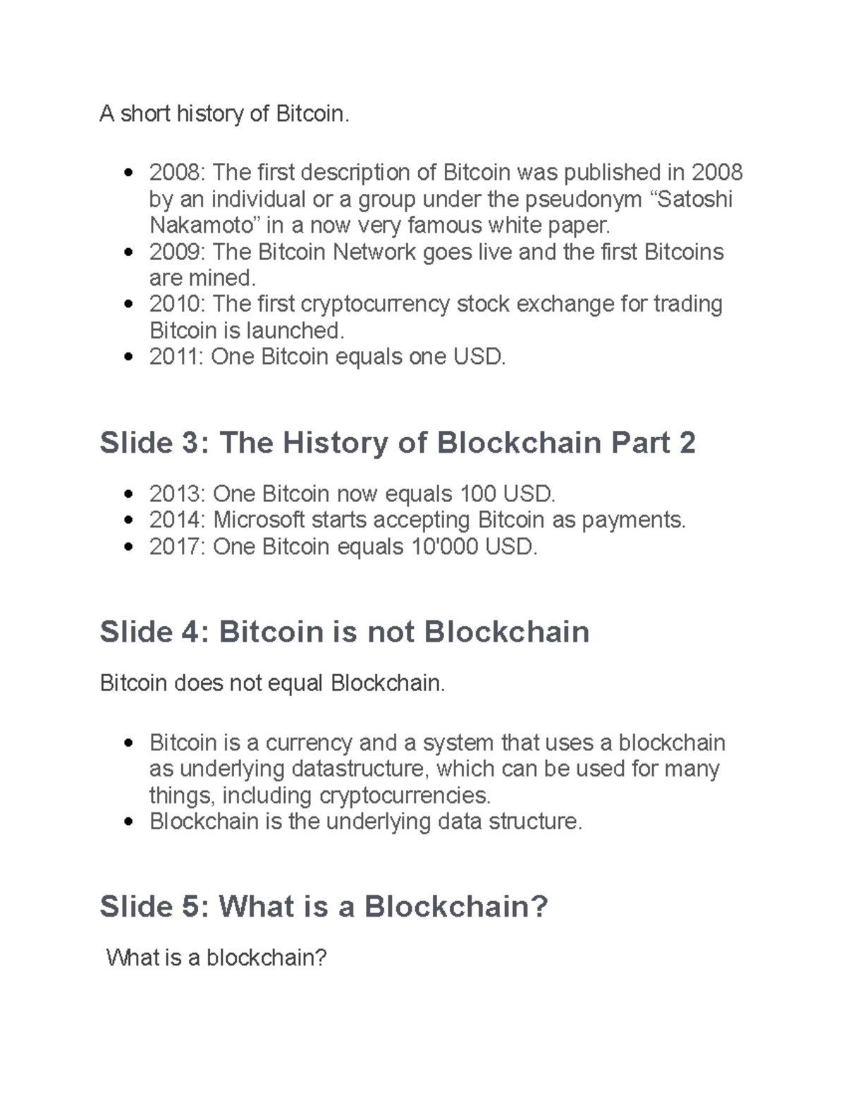 A short history of Bitcoin - 2008: The first description of Bitcoin was ...