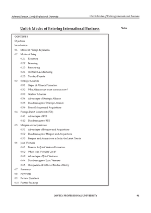 Unit 13 - Basics of international accounting and financial management ...