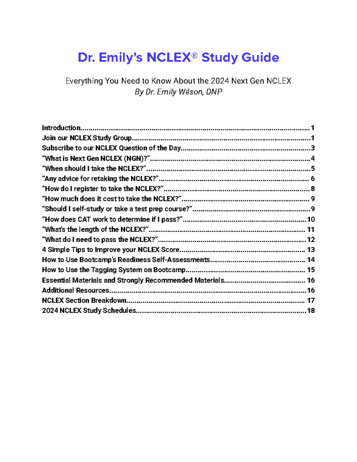 Dr. Emily’s Nclex® Study Guide - Everything You Need to Know About the ...