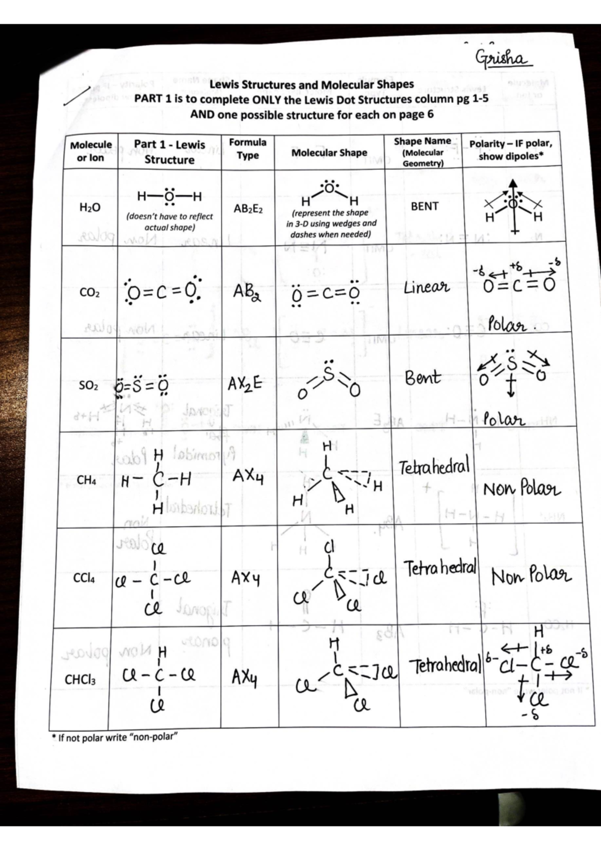 Document 56 - lewis structure - Grisha Lewis Structures and Molecular ...