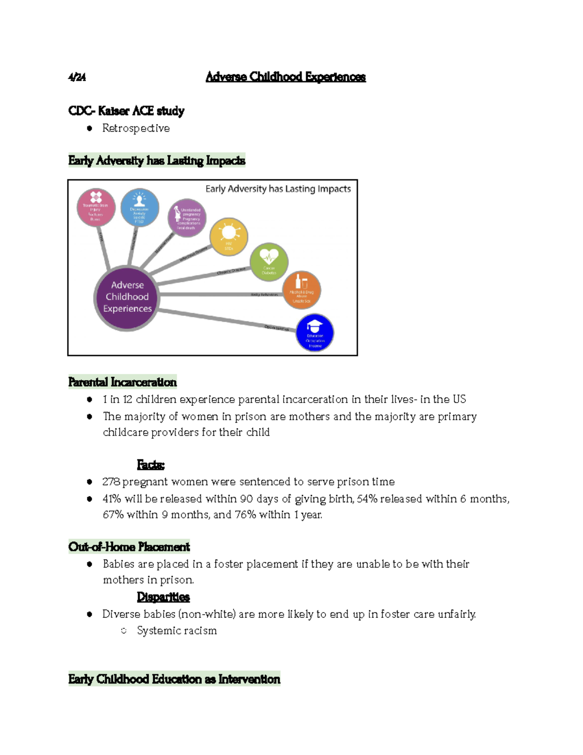 CPSY 4302- Adverse Childhood Experiences - 4/24 Adverse Childhood ...