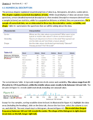 Ops 5001 - Chapter 3 - Summary Applied Statistics in Business and ...